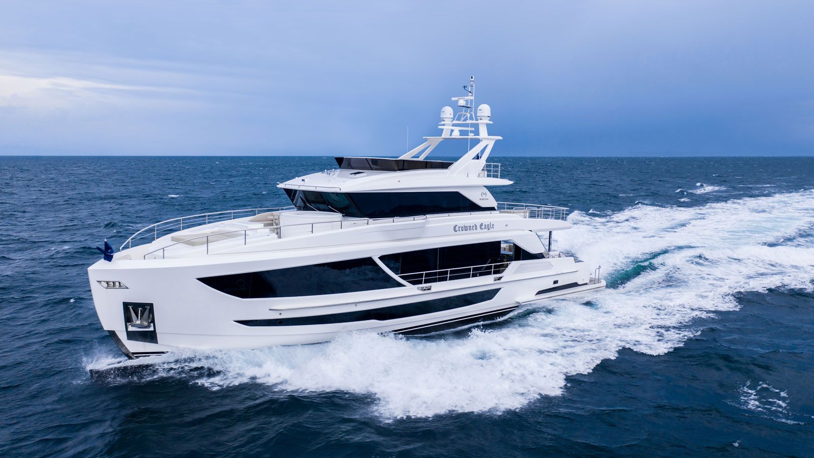 Horizon Yachts FD92 yacht Crowned Eagle delivered to racing car driver ...